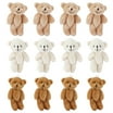 20Pcs Mini Plush Teddy Bears with Thank You Tag and Organza Bag for ...