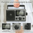 Greadio Portable Shortwave Radio with LCD Display AM FM Radio for Home ...