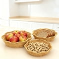 1 Pack 8.46 Inch Round Wicker Bread Basket, Imitation Rattan Hand Woven ...