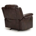 Greyson Living Charleston Leather Gel Glider Rocker Recliner by Brown ...
