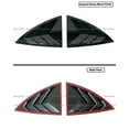 FITS 2020-2024 TESLA MODEL Y GLOSSY BLACK SIDE WINDOW LOUVER VENT COVER ...