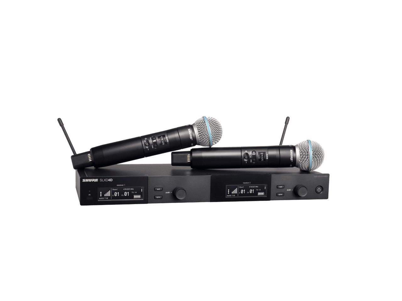 Shure SLXD24D/B58-G58 Wireless System, Frequency Band Version: G58 ...