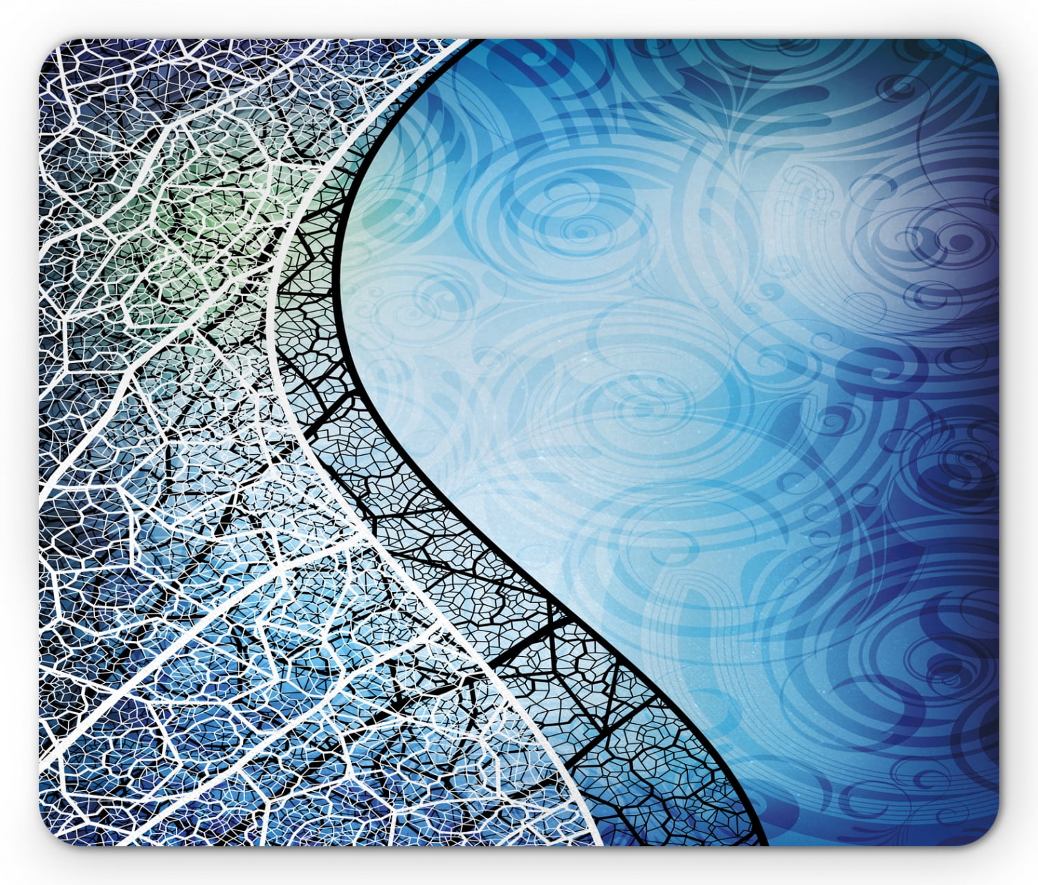 Abstract Mouse Pad, Psychedelic Twisted Tree Branches with Ornate ...