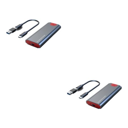 Goriertaly 1/2/3/5 M.2 NVMe SSD Enclosure Case USB3.1 10Gbps HDD Box ...
