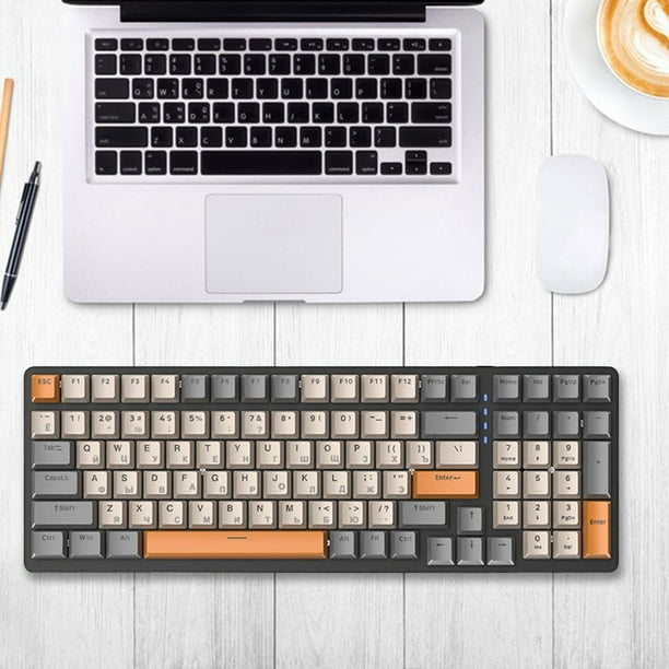 Russian Mechanical Keyboard RGB 98% Allocation Ergonomics Type C ...