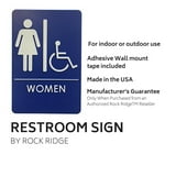 Women’s Restroom Sign, ADA-Compliant Bathroom Door Signs for Offices ...
