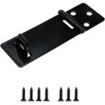 Black hasp latch, door sliding bolt lock sliding bolt black painted ...