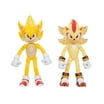 Sonic The Hedgehog Light Up Super Sonic & Super Shadow Action Figure 2 ...