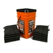 Quick Dam Grab & Go Flood Kit includes 10- 5ft Flood Barriers in Bucket ...