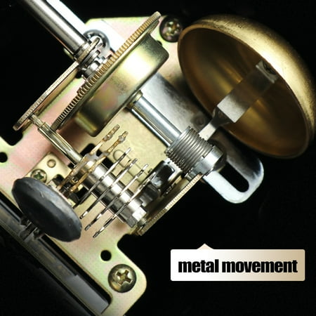 The mechanical metronome uses a winding mechanism for power to produce ...