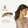 ZYNERY French Elegant Rectangle Hair Barrettes for Women Girls Acrylic ...