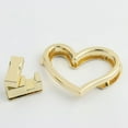 Bag Closure Heart Shape Bag Lock Clasp Metal Turn Lock Buckles Bag ...