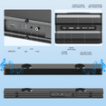 VEAT00L S50L 100W 2.2ch Sound Bars for TV, Soundbar with Subwoofer ...