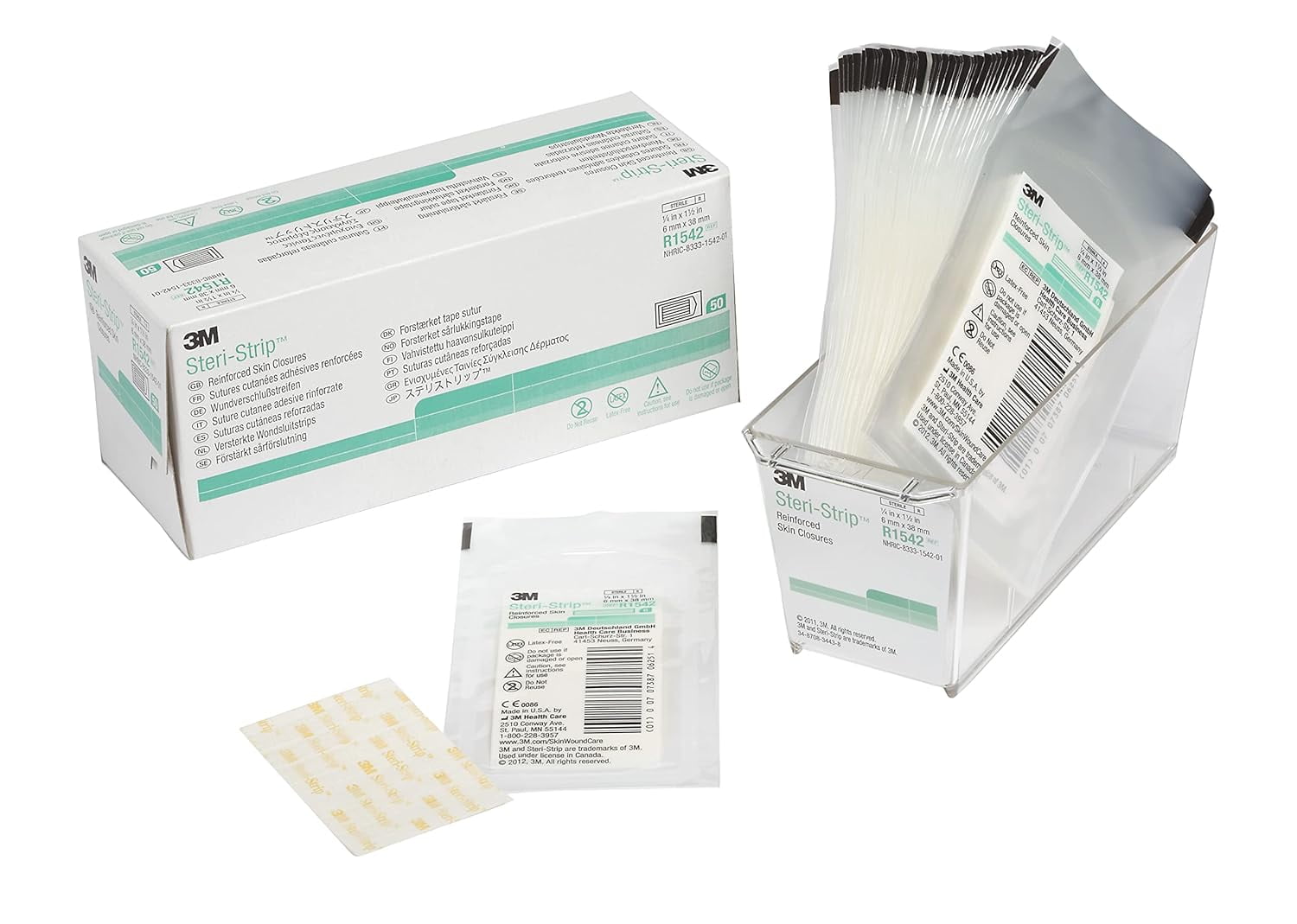 3M Skin & Wound Closure Strips - Reinforced & Sterile Adhesives for ...