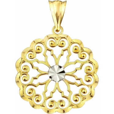 US GOLD 10kt Gold Nugget Charm Pendant - Walmart.com