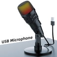 Osfvolr USB Condenser Microphone with RGB for Gaming, Podcasting ...