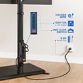 TAVR Furniture Universal Floor TV Stand, Modern Swivel Mount for 32-60 ...