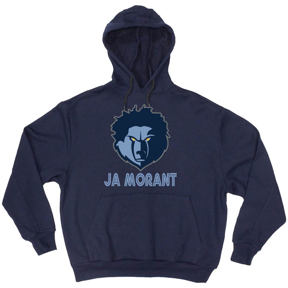 NAVY Grizzlies Ja Morant Hair Logo Hooded Sweatshirt ADULT - Walmart.com
