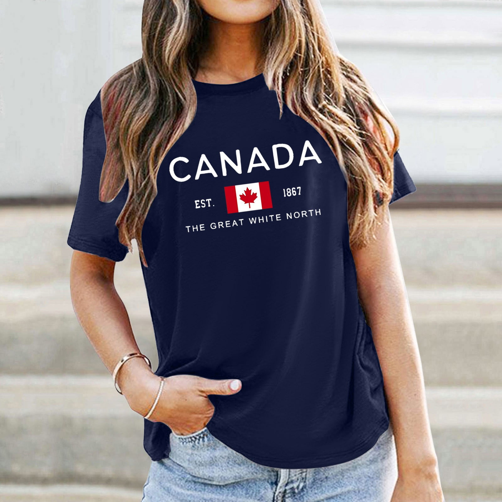 Click here for Willbest Cotton Tshirt Women Womens Canada Day Shi... prices