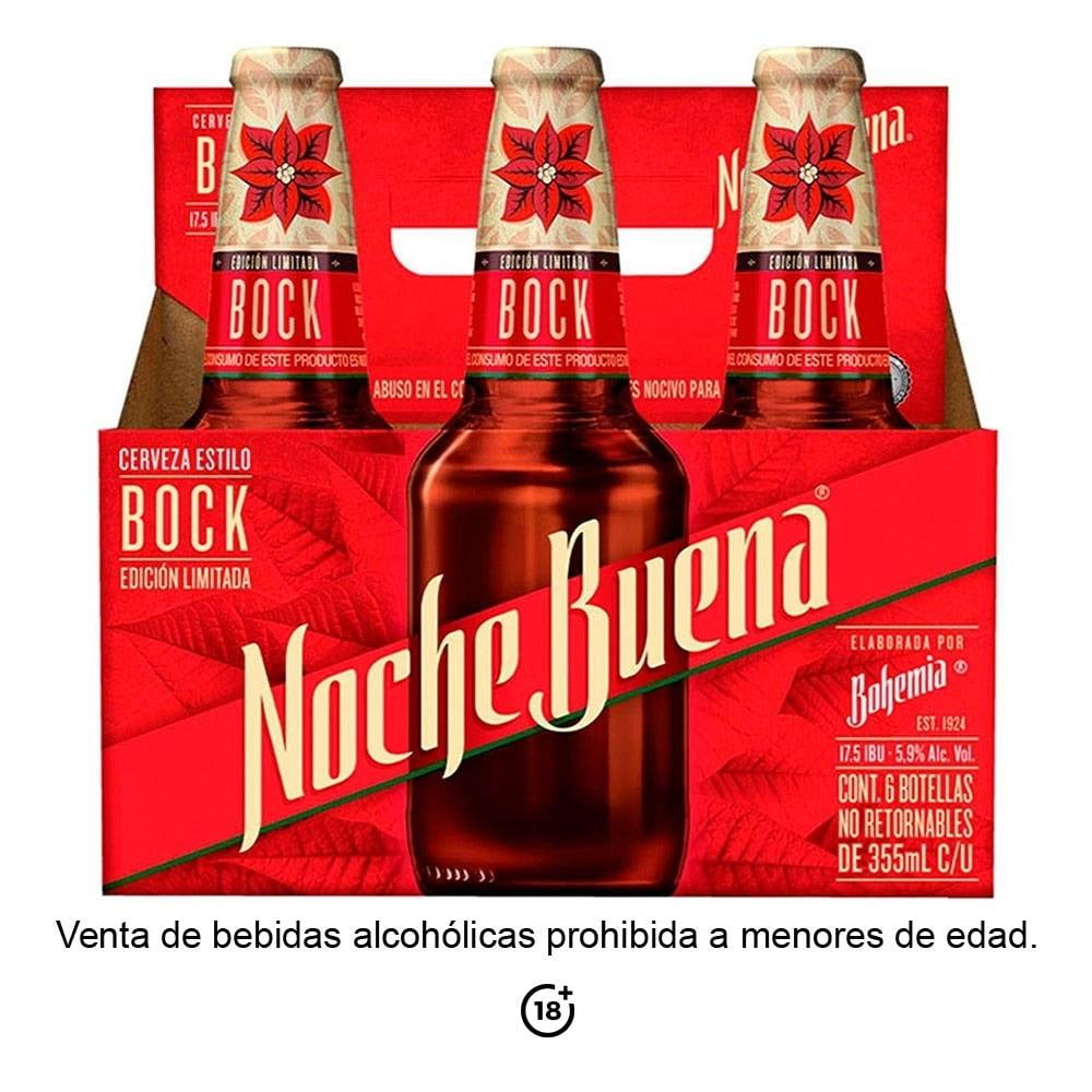 Cerveza Bohemia Noche Buena edición limitada 6 botellas de 355 ml c/u ...