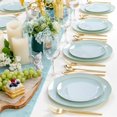 100PCS Sage Green Plastic Plates - Disposable Sage Green Include 50 ...