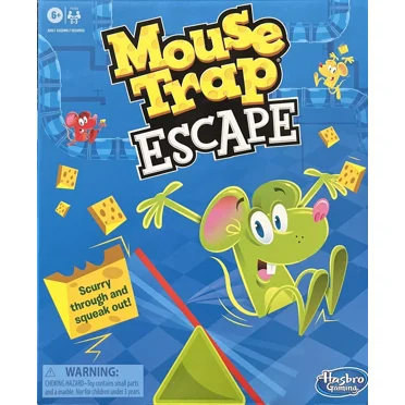 Hasbro Original Mouse Trap Game for Kids Family Night, 2 to 4 Players ...