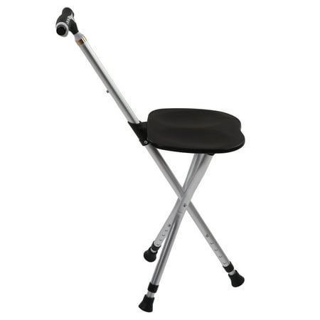 Folding Walking Stick Stool, Prevent Slip Stable Structure Walking Cane ...
