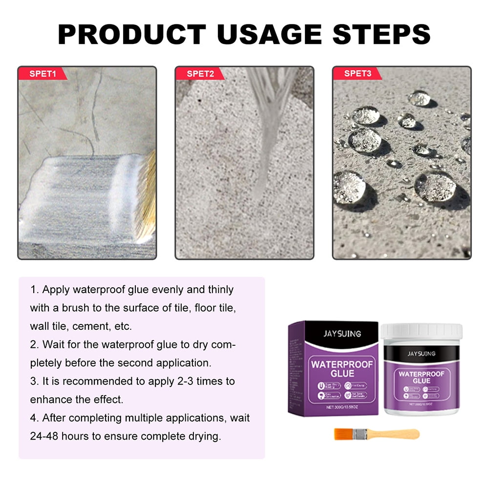 Pegamento agente impermeable transparente de 300g con adhesivo sellador ...