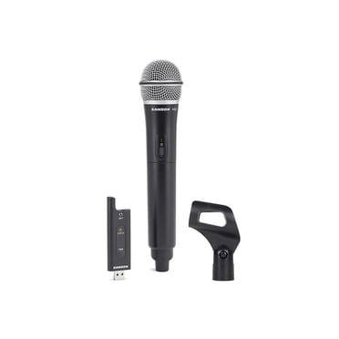 Samson Q2U Black Handheld Dynamic USB Microphone with Boom Arm and Pop ...