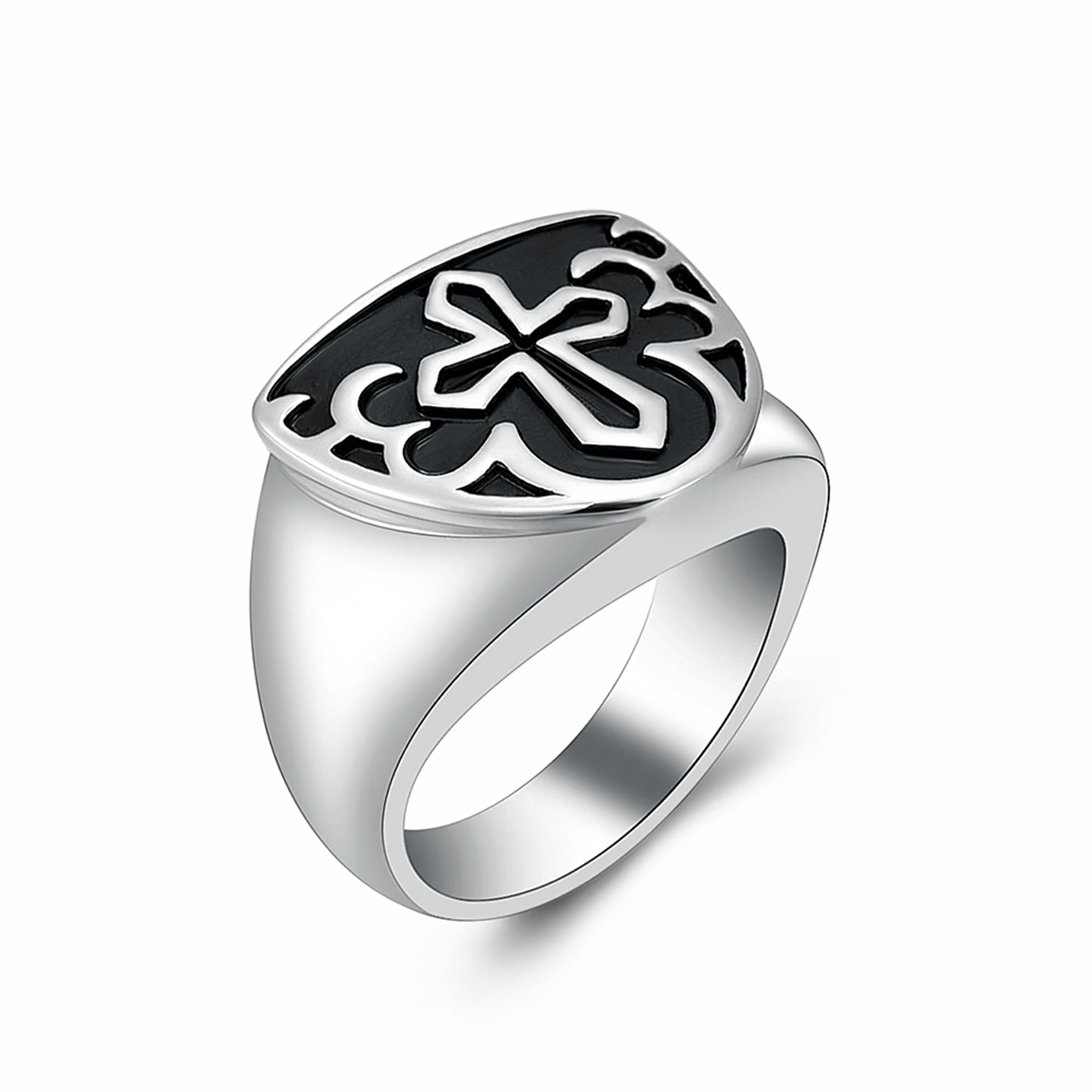 Imrsanl Cremation Urn Ring Jewelry for Ashes Engraved Cross Memorial ...