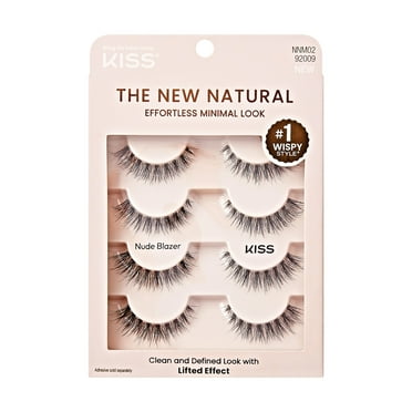 KISS Lash Couture Matte Black Faux Mink Eyelashes Multipack, Matte ...
