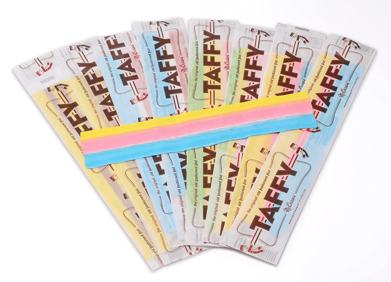 McCraw's - Giant Flat Taffy - 24 Pack- Classically Delicious - Walmart.com
