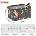 2 Pcs Fox Plants Stars Moons Collapsible Storage Bins Fabric Shelf ...