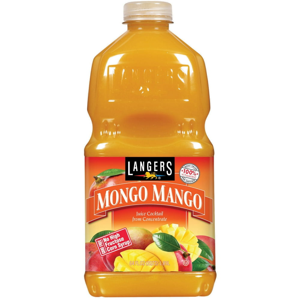 Langers Juice Cocktail, Mongo Mango, 64 Fl Oz, 1 Count - Walmart.com ...