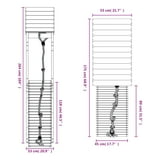 vidaXL Playhouse with Climbing Wall Solid Wood Pine - Walmart.com