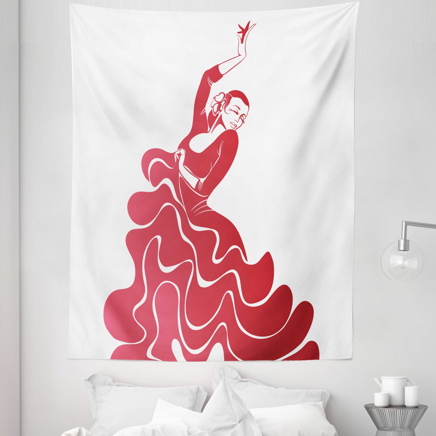 Spanish Tapestry, Flamenco Lady Performing Historical on Stage Passion ...