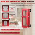 Adjustable Door Hinge Mortise Jig Kit, 2.5-5