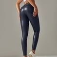 Timoontee Womens Faux Leather High Waist Stretch Skinny Pants Front