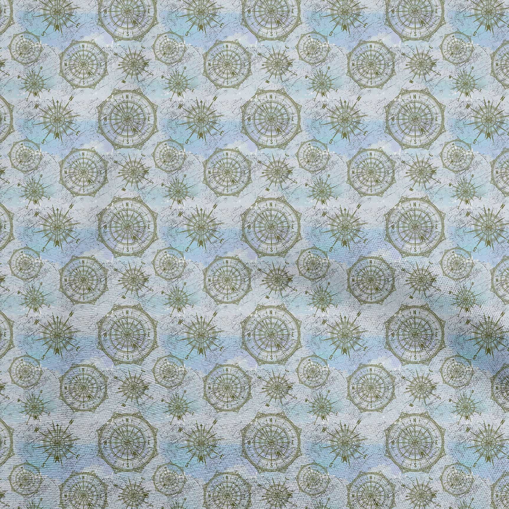 oneOone Cotton Poplin Medium Blue Fabric Travel Fabric For Sewing ...