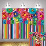 SUNOLIFE 7x5ft,Mexico Fiesta Party Backdrop Banner,Paper Flower Cinco ...