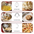 3-Piece Stand Mixer Attachment Set for 4.5–5 Qt Tilt-Head Mixers, Flex ...