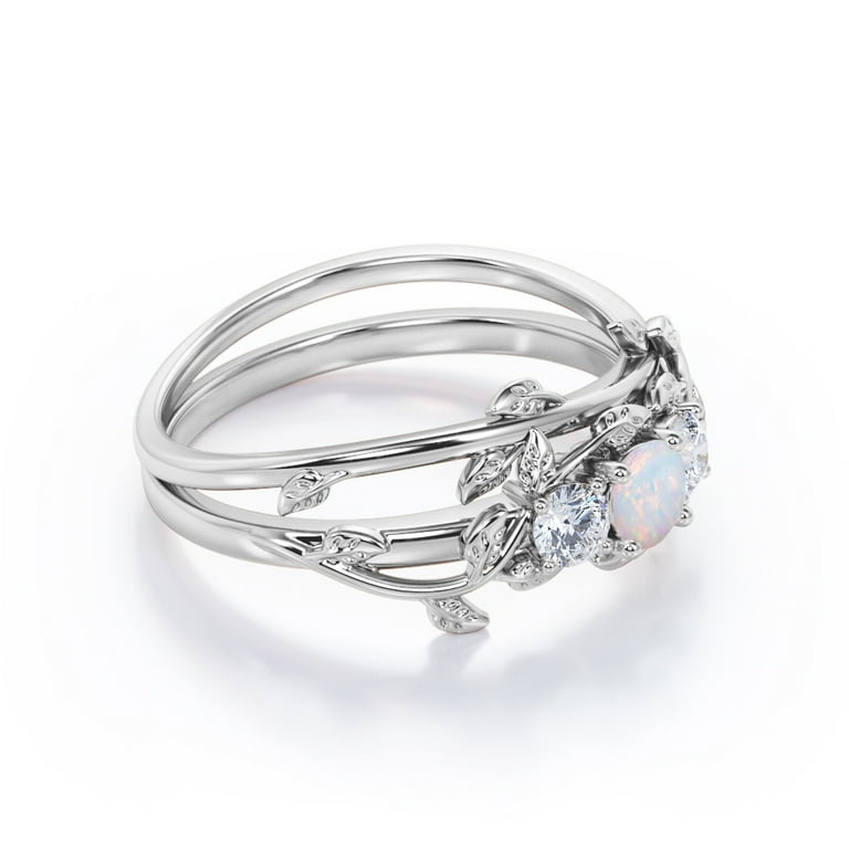 Opal Stone Wedding Ring