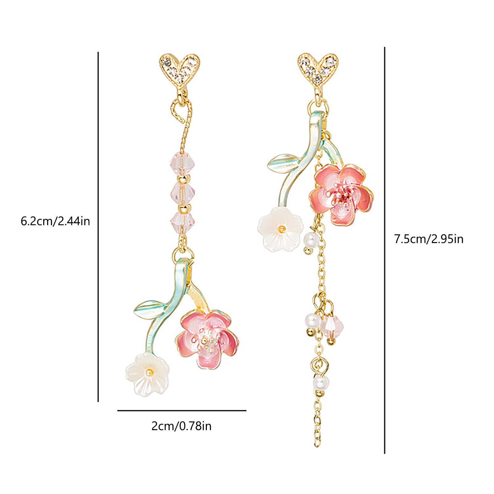 Click here for Mklekyyearrings For Women Long Flower Earrings Flo... prices