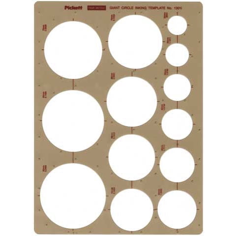 Pickett - Giant Circles Template - Metric - Giant Circles - Metric ...