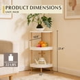 3-Tier Corner Shelf - No Screws, Twist & Lock Assembly in 5 Mins, 5 ...