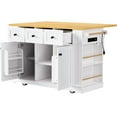 Kitchen Cart | Power Supply and Open Shelves | Scratch-proof Tabletop ...