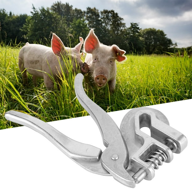 Aluminium Alloy Pig Ear Tag , One-hand Convenient Pig Tongs, Parts Use ...