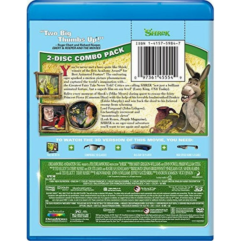 Shrek Dvd 2001