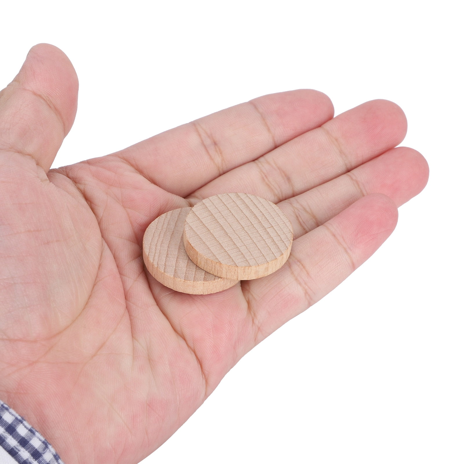 Click here for Amonsee 100pcs Blank Wood Discs For Jewelry Decora... prices