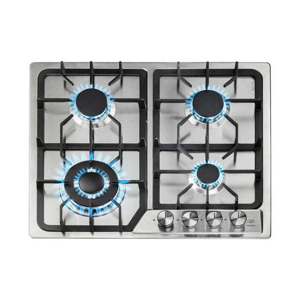 Parrilla de Gas Avera 4 Quemadores Empotrable Acero Inoxidable ...